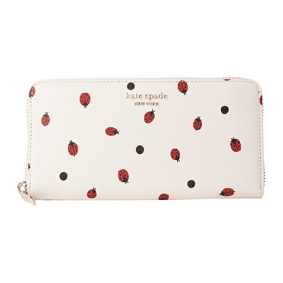 kate spade | Bags | Kate Spade Ladybug Dots Leather Long Wallet ...